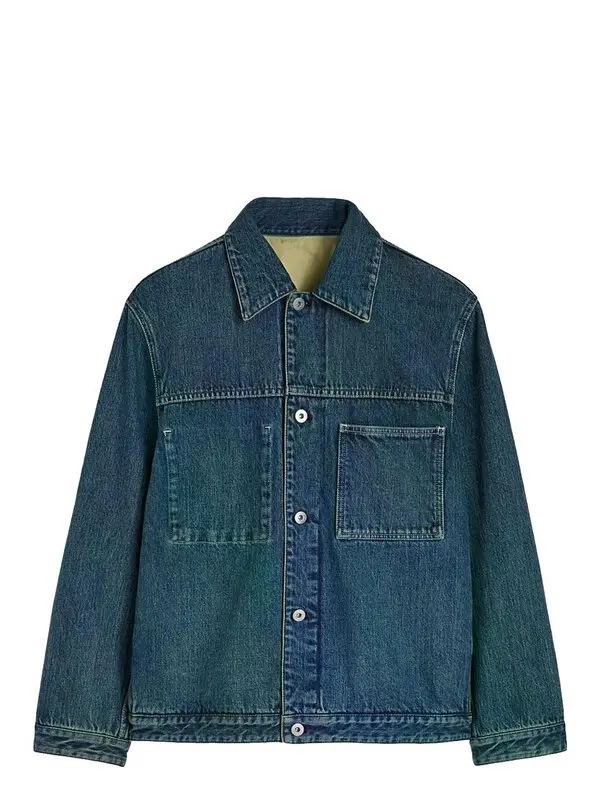 JIL SANDER Washed Denim Jacket - Blue