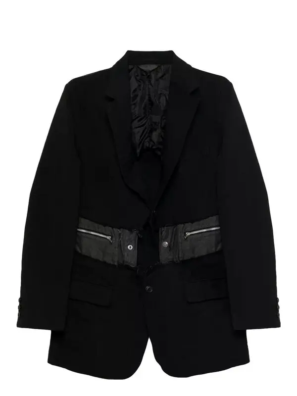 BLACK COMME DES GARÇONS Single-breasted Blazer - Black