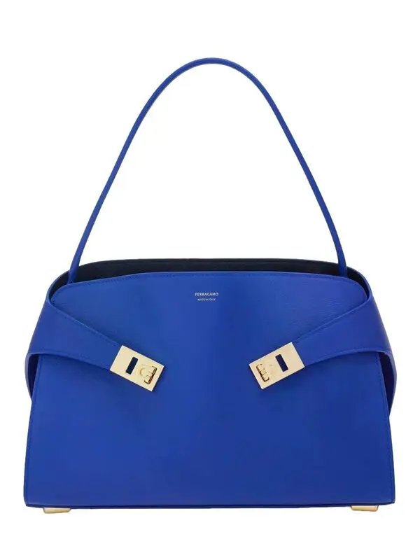 FERRAGAMO Medium Shoulder Bag - Blue
