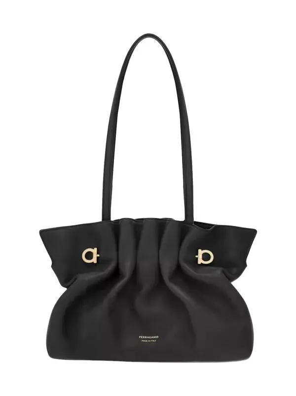 FERRAGAMO Small Soft Shoulder Bag - Black