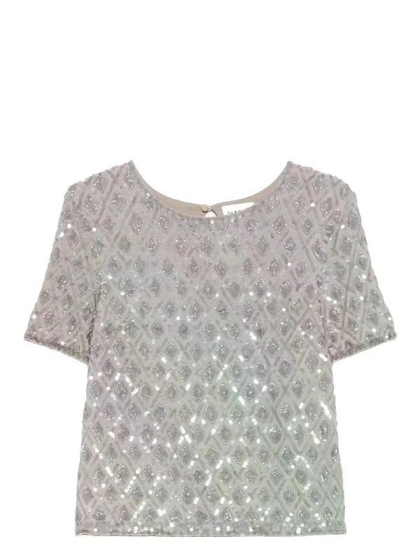 P.a.r.o.s.h Sequined T-shirt - Neutrals
