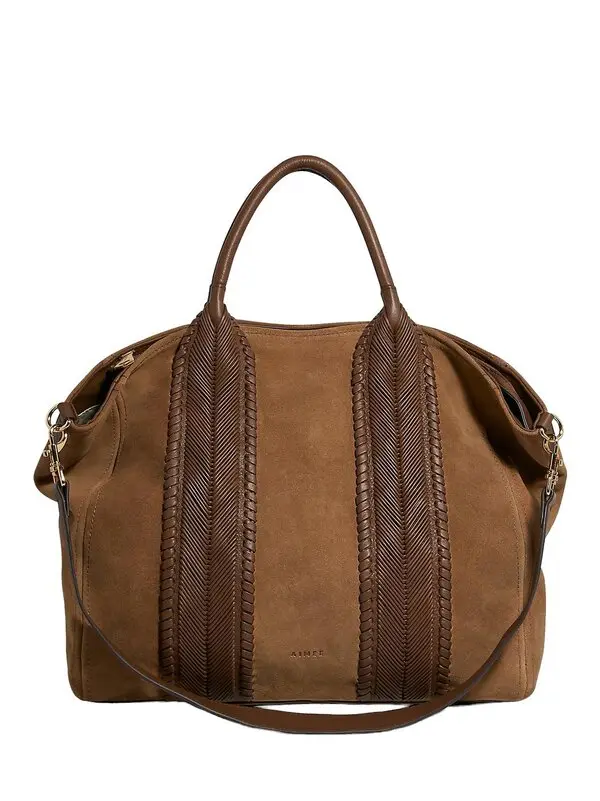 AIMEE All For Love Convertible Tote - Coffee Suede