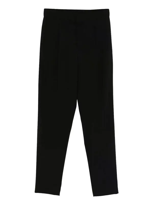 Giorgio Armani Virgin Wool Trousers - Black