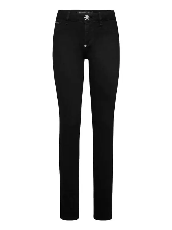 Philipp Plein Logo-patch Jeggings - Black