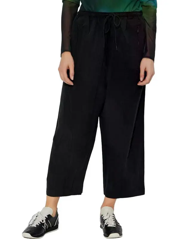 Y3 Elasticated Cropped Trousers - Black