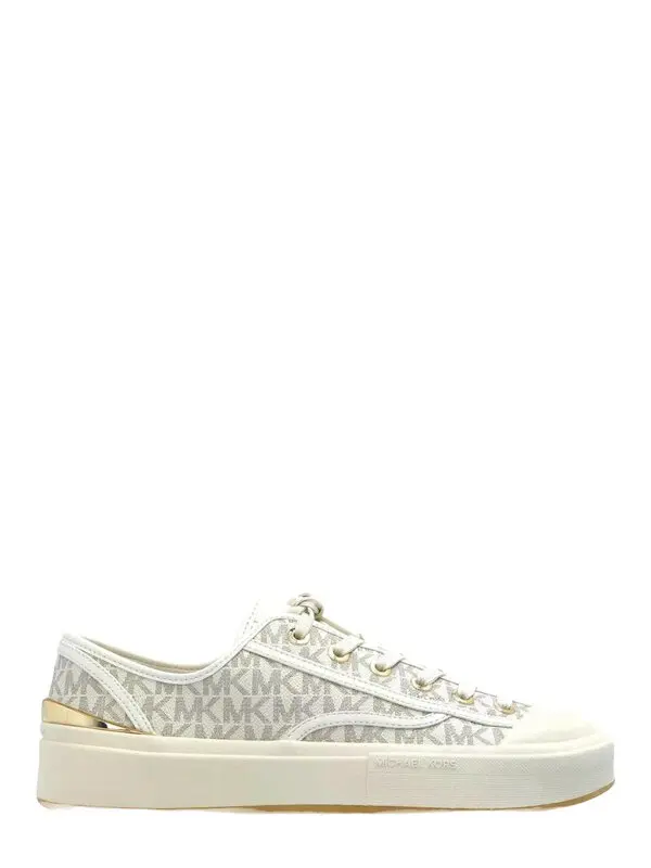 Michael Kors Monogram Canvas Sneakers - Neutrals