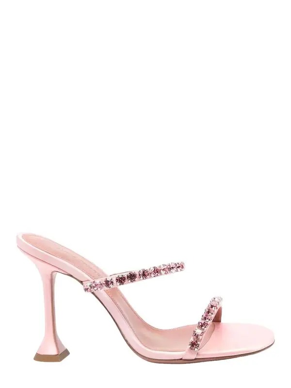 Amina Muaddi 95mm Gigi Sandals - Pink