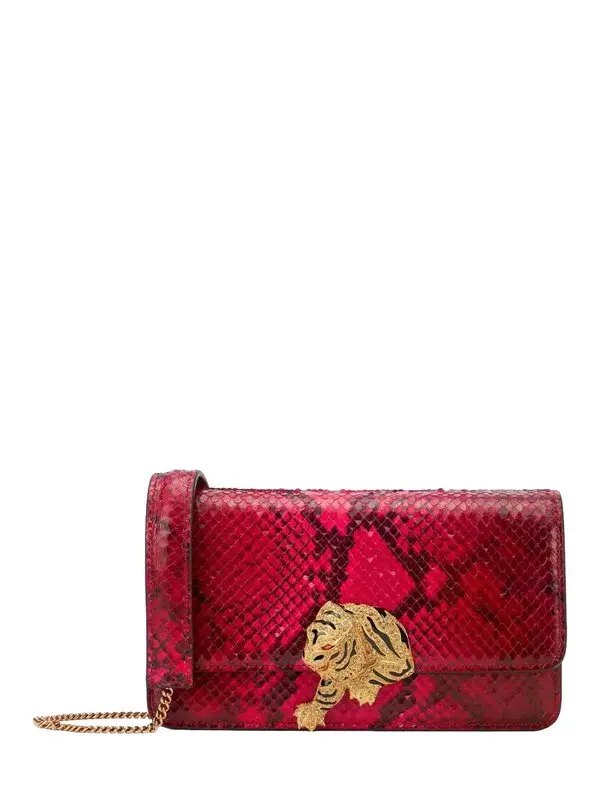 Roberto Cavalli Snake-print Shoulder Bag - Pink