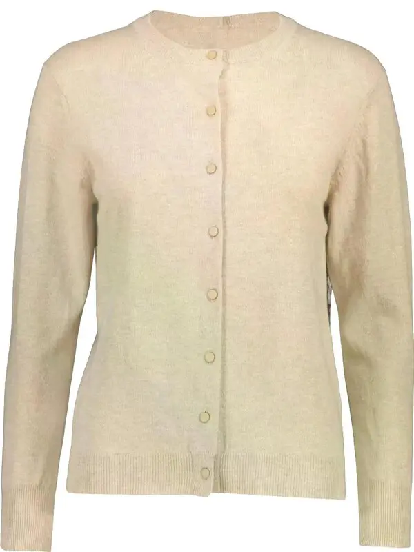 YVES SALOMON Fine-ribbed Cardigan - Neutrals