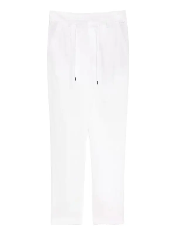 N.peal Atrani Linen Trousers - White