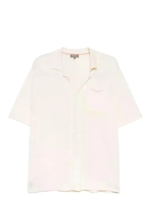 N.peal Cuban Collar Shirt - Neutrals