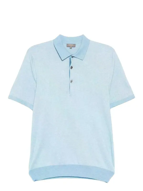 N.peal Polzeath Birdseye Polo Shirt - Blue