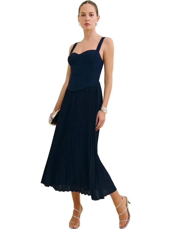 REFORMATION Marja Midi Dress - Blue
