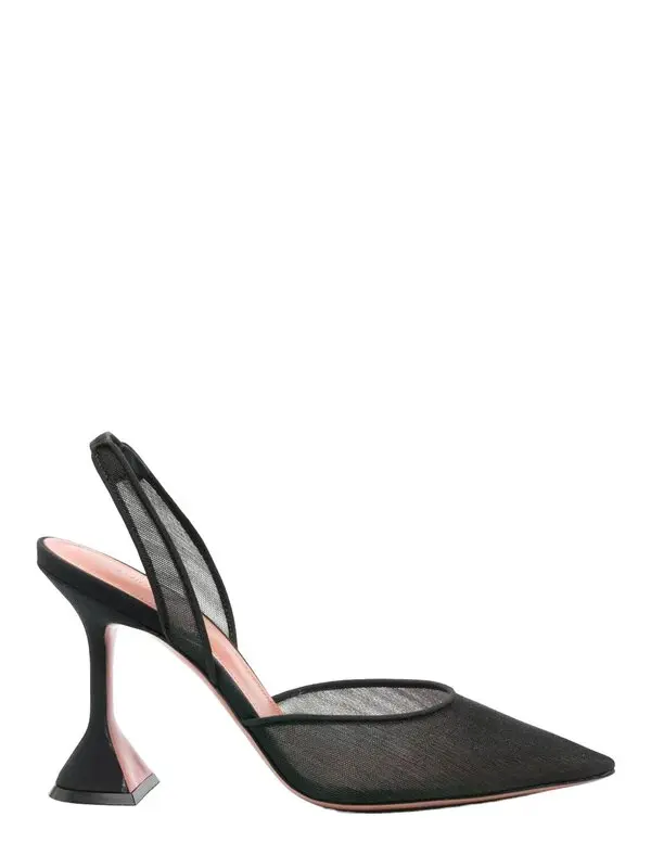 Amina Muaddi Holli 100mm Pumps - Black