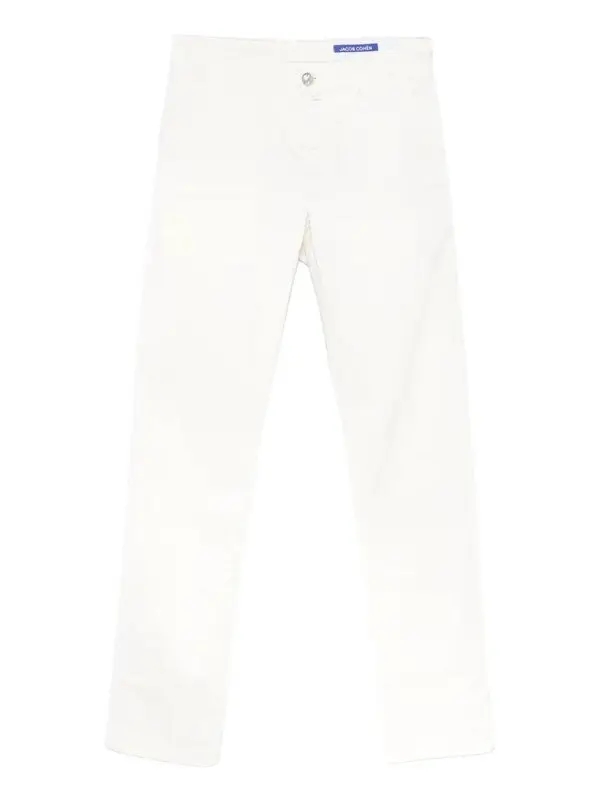 Jacob Cohen Logo-plaque Jeans - White