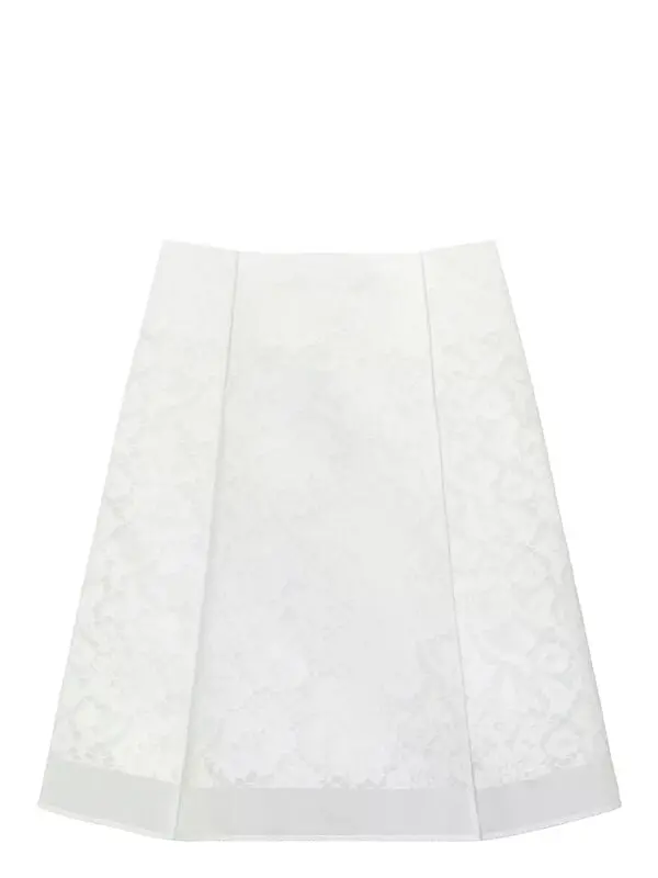Tory Burch Corded Lace Straight Skirt - White