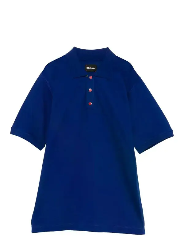 Kiton Cotton Polo Shirt - Blue