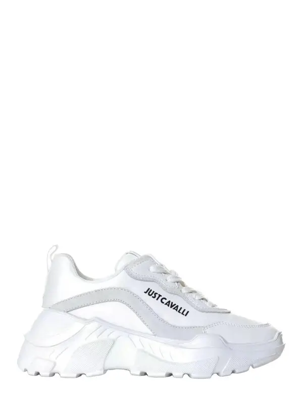 Just Cavalli Logo Sneakers - White