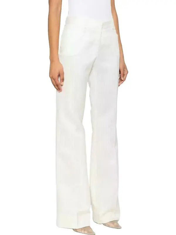TOM FORD Pinstriped Tailored Trousers - White
