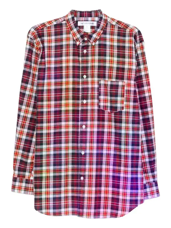 Comme Des Garçons Plaid-check Shirt - Blue