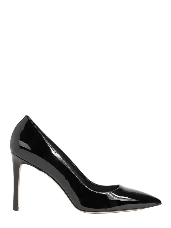 STUART WEITZMAN Leigh 95 Patent Leather Pumps - Black