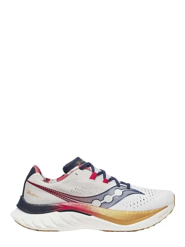 Saucony Endorphin Speed 4 Boston Marathonin - White/navy Blue