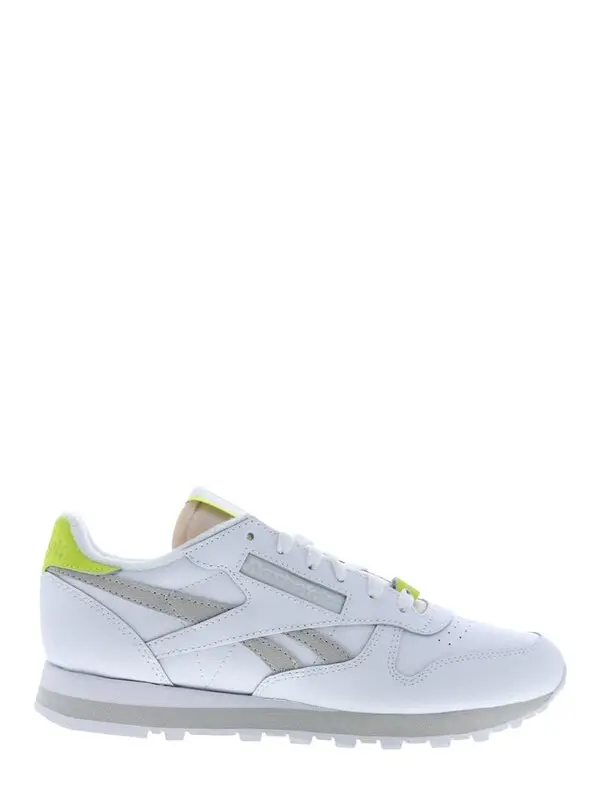REEBOK Classic Leather Sneakers - Footwear White/pure Grey/acid Yellow