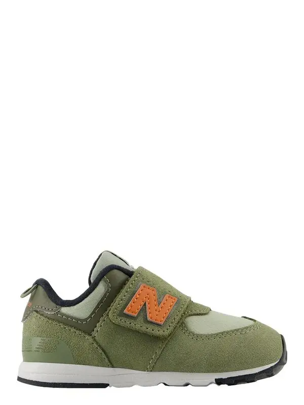 NEW BALANCE 574 Hook And Loop Sneakers - Dark Olivine/infield Clay