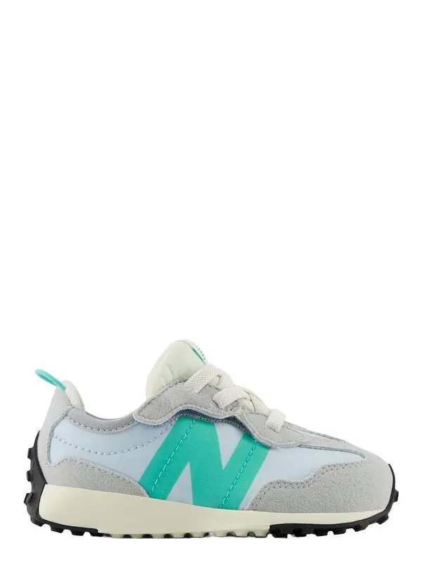 NEW BALANCE 327 Hook And Loop Sneakers - Aluminum Grey/cyber Jade