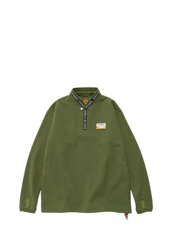 HUMAN MADE Stand Collar Sweatshirt - Green