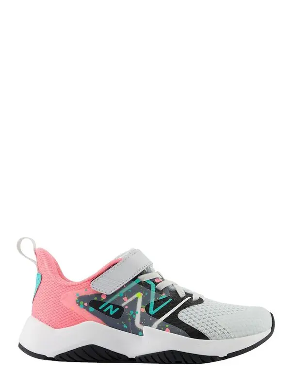 NEW BALANCE Rave Run V2 Bungee Lace Sneakers - Quartz Grey/ultra Pink/cyber Jade
