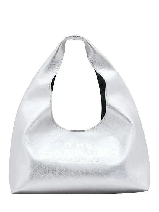 Marc Jacobs Metallic Sack Bag - Silver