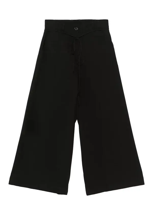 Isabel Benenato Wide-leg Trousers - Black