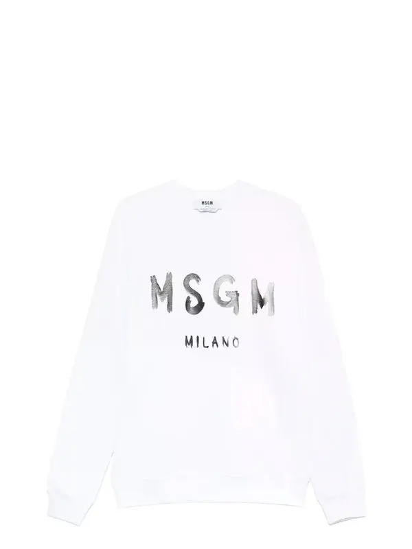 MSGM Logo-print Sweatshirt - White
