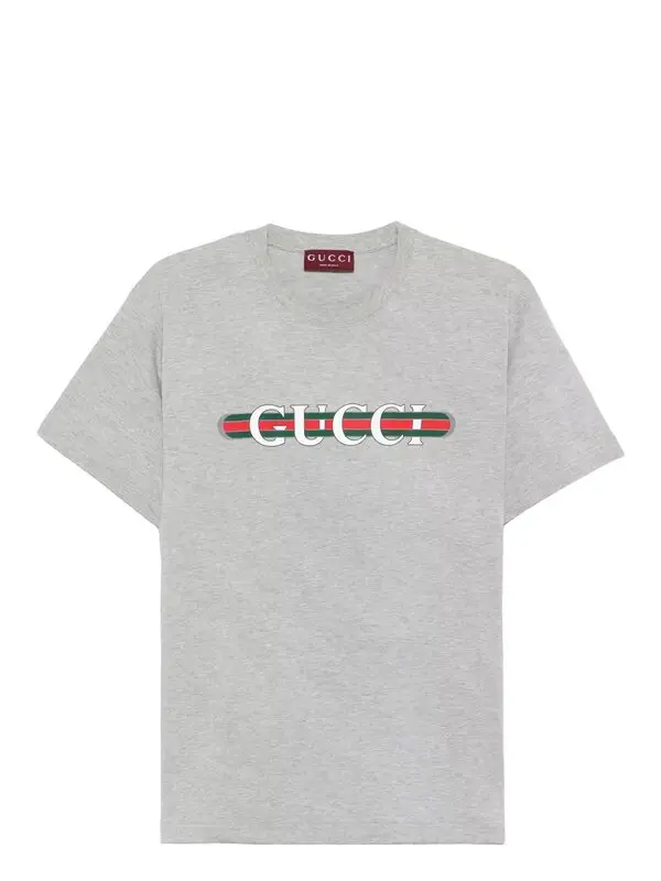 Gucci Logo-print T-shirt - Grey