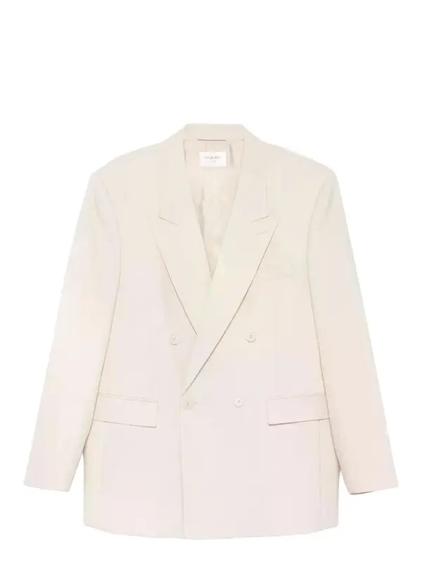 Saint Laurent Wool Blazer - Neutrals