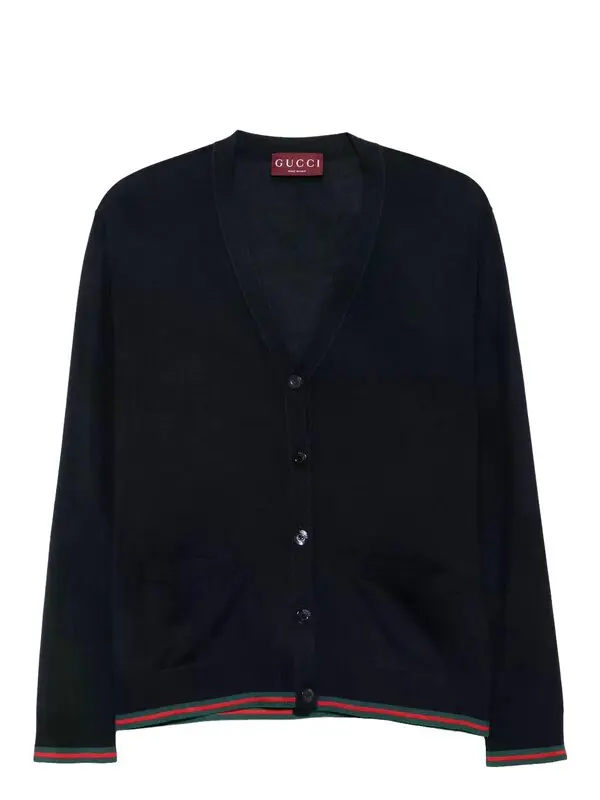 Gucci Fine-knit Cardigan - Blue