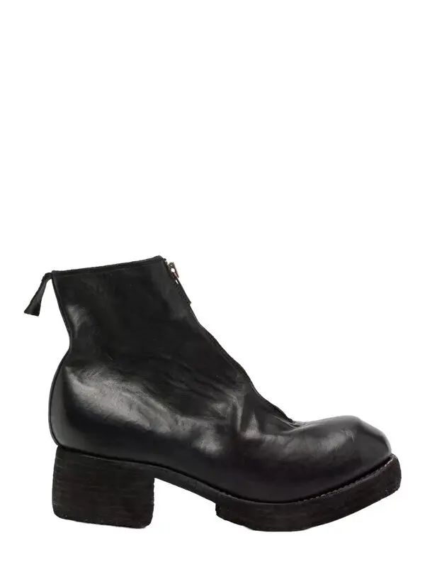 Guidi Zip-up Boots - Black