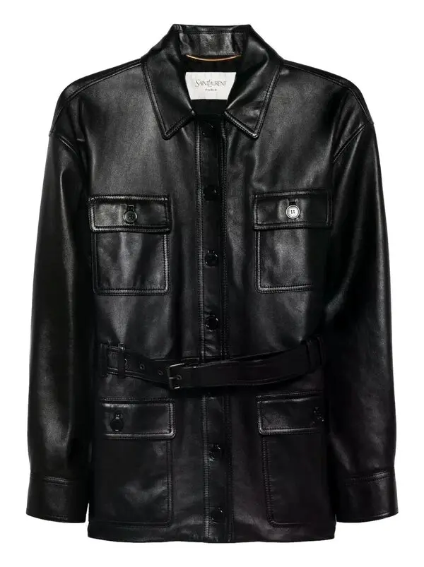 Saint Laurent Saharienne Jacket - Black