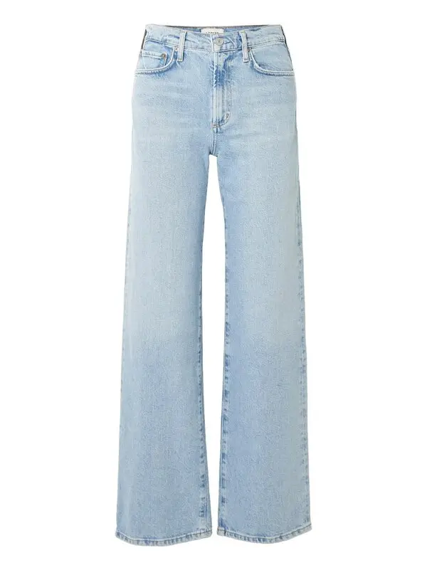 AGOLDE Harper Mid-rise Straight-leg Jeans - Blue