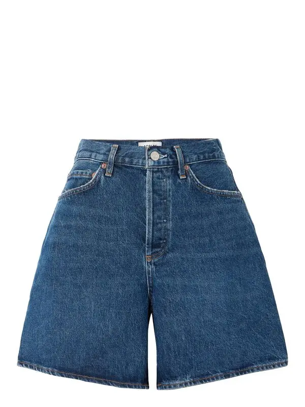 AGOLDE Dame Denim Shorts - Blue