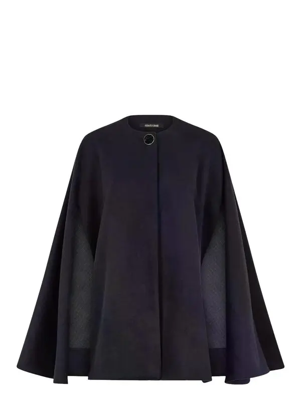 Roberto Cavalli Cashmere-blend Cape - Black