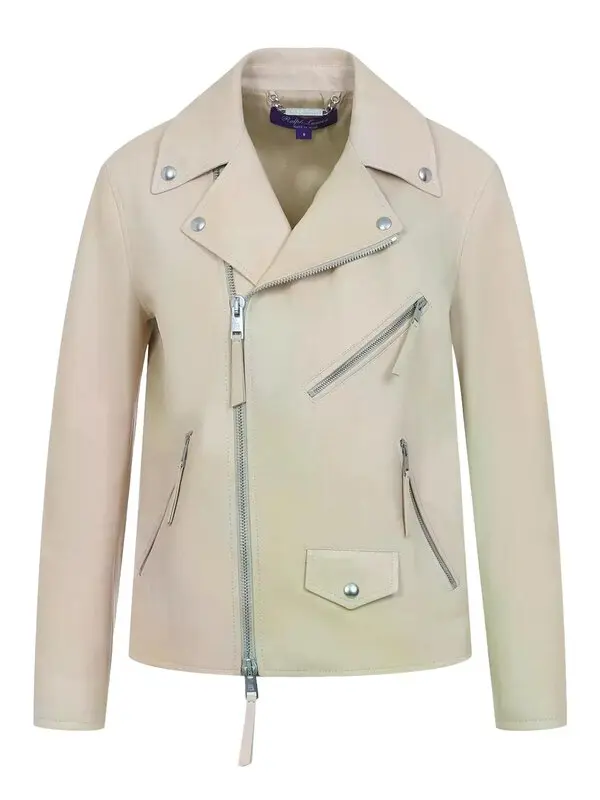 Ralph Lauren Leather Jacket - Neutrals