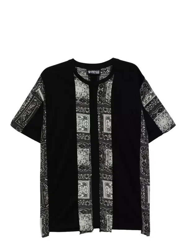 MOSTLY HEARD RARELY SEEN Spliced Paisley T-shirt - Black