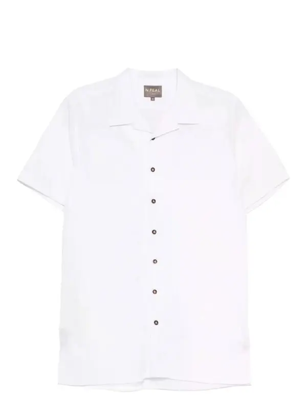 N.peal Cuban Collar Shirt - White