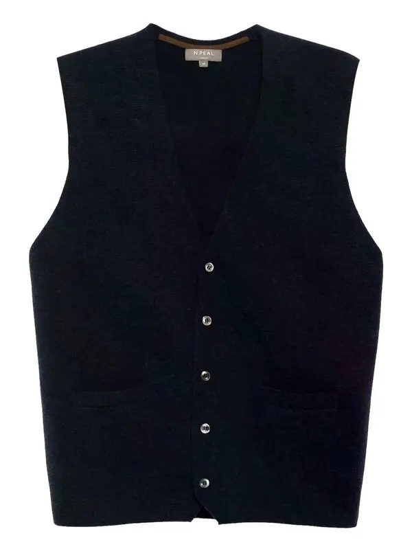N.peal Chelsea Waistcoat - Blue