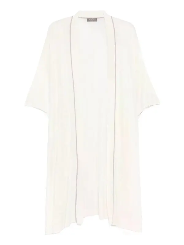 N.peal Linen Blend Kaftan Dress - Neutrals