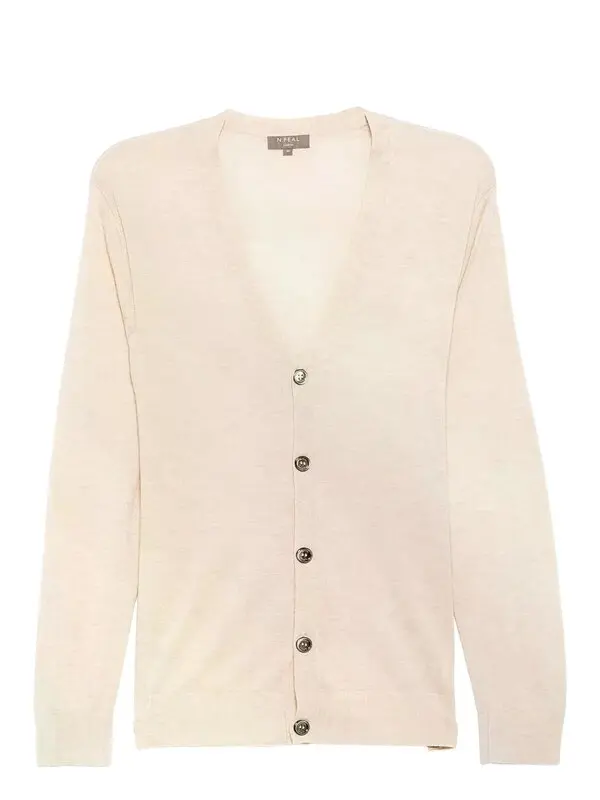 N.peal Curzon Fine Gauge Cardigan - Neutrals