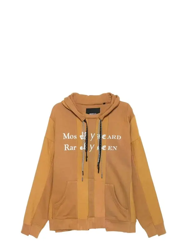 MOSTLY HEARD RARELY SEEN Spliced Hoodie - Brown
