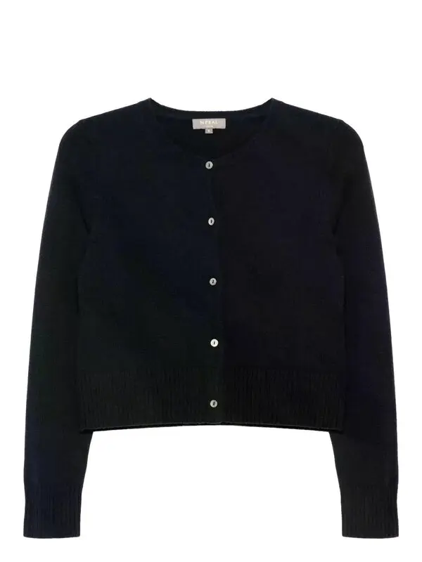 N.peal Chunky Knit Cardigan - Blue